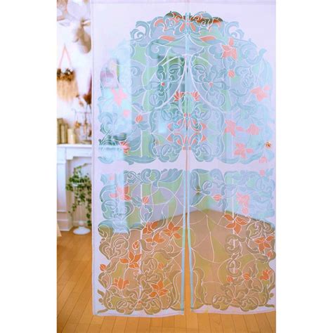 オパール透かしのれん ブルー メルカリ