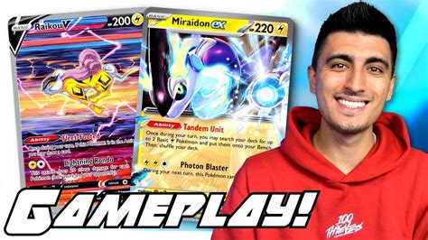 1 Hour Of Miraidon Ex Gameplay Arceus Rank Pokemon Trading Card Game