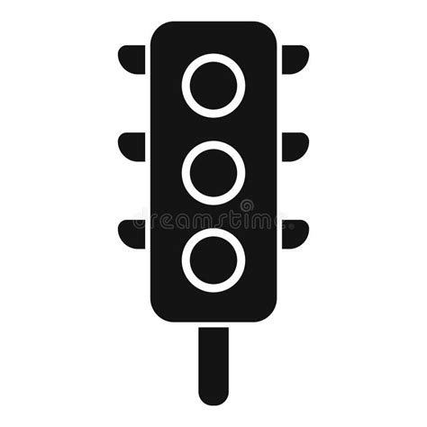 Traffic Light Icon Showing Stop And Go Signals Stock Vector