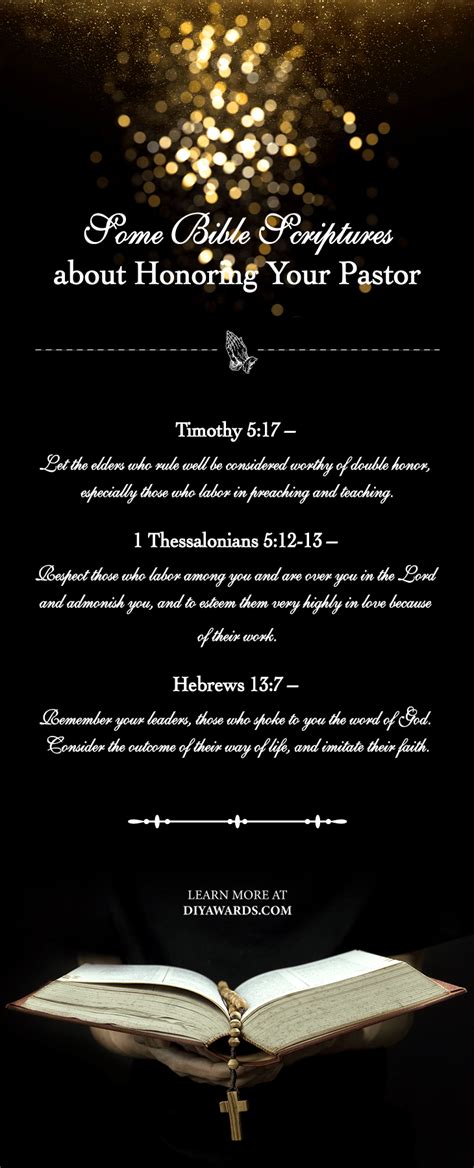 Pastor Appreciation Scriptures