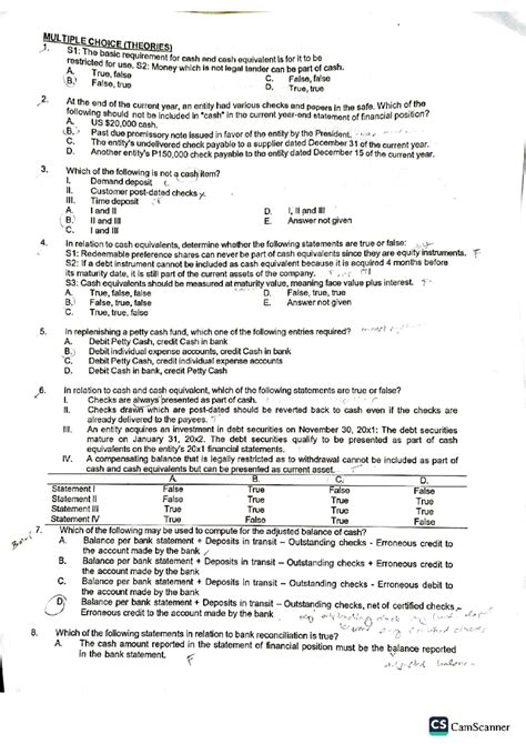 Audprob 10 Items Auditing Problem Financial Accounting And Reporting Camscanner