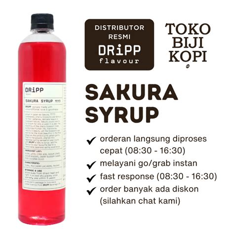 Jual Dripp Syrup Sakura Sirup Rasa Bunga Sakura 760 Ml Floral
