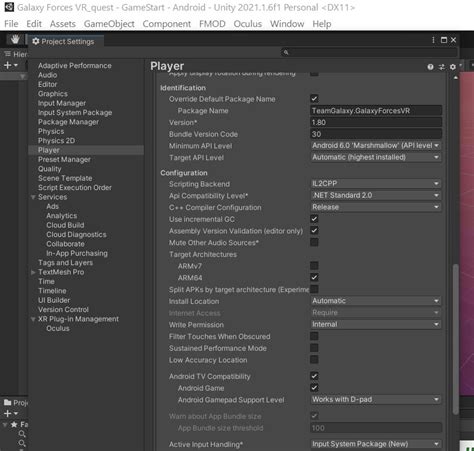 Unity 2019 4 14f1 To Occulus Quest 2 Build Completed Successfully But