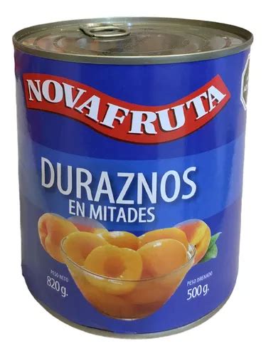 Duraznos En Mitades Grandes Lata 820 Grs Cuotas Sin Interés