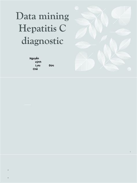 Data Mining Hepatitis C2 Pdf Applied Mathematics Algorithms