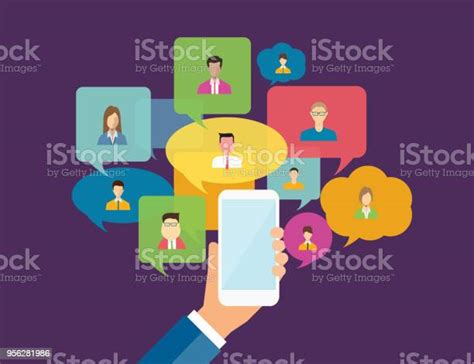 소셜 네트워크 연결 온라인 비즈니스 배경 개념 및 비즈니스 손을 잡고 모바일 사람들에 대한 스톡 벡터 아트 및 기타 이미지