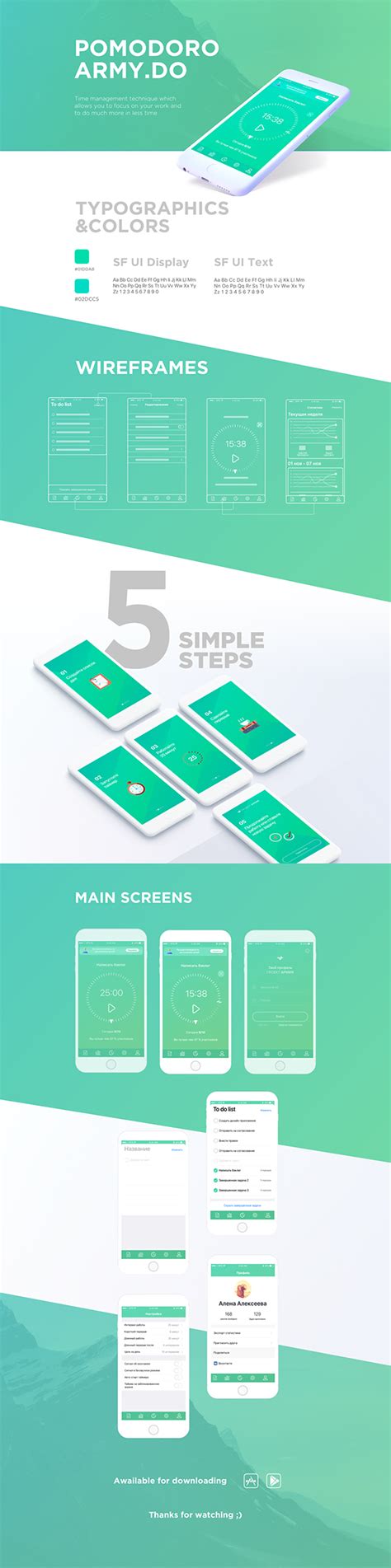 Pomodoro Mobile App On Behance
