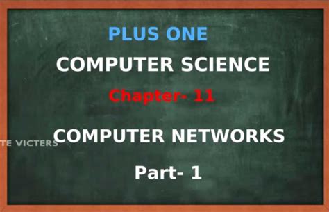 Chapter 8 Networks Class 1 Lecture 2021 08 05 Computer Application
