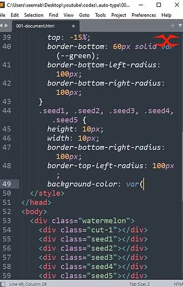Watermelon Html Css Watermelon Coding Youtube