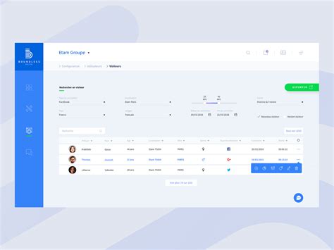 Data Website Filters Sorting And Data Table By Anaïs Cailhol On Dribbble