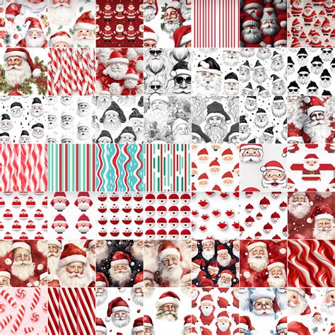 Artstation 90 Procreate Santa Claus Patterns Christmas Procreate
