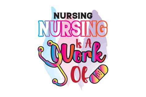 Nursing Is A Work Of Sublimation Design Graphic By Creative Design