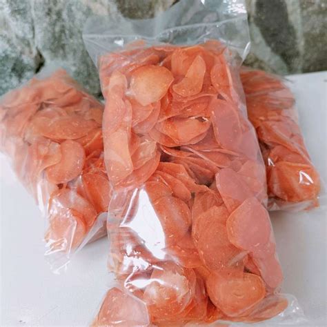Jual Krupuk Udang Sumber Sari Orange 250gr Repack Kerupuk Ikan Enak Halal Original Di Seller