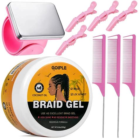 Strong Hold Smoothing Braiding Gel For Twists Locs Edges Cornrows