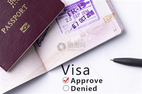 国外留学出国签证visa特写高清图片下载 正版图片501424353 摄图网