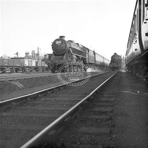 The Transport Library Ex Lms Class 5 4 6 0 No 45285 Passing Ex Lms 2 8 0 No 48728 At Wigston
