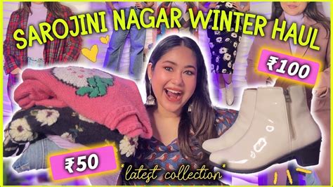 Sarojini Nagar Try On Haul 😍 Sweaters And Coats At ₹50 Best Boots