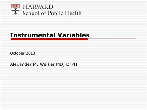 Ppt Instrumental Variables Powerpoint Presentation Free Download