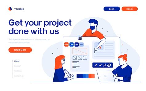 Premium Vector Project Development Concept