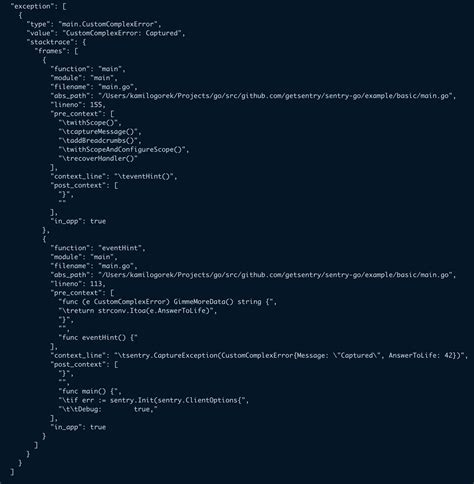 Support Showing Path Of File In Stacktraces Issue Getsentry Sentry Go GitHub