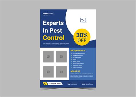 Pest Control Flyer Design Template 3252547 Vector Art At Vecteezy