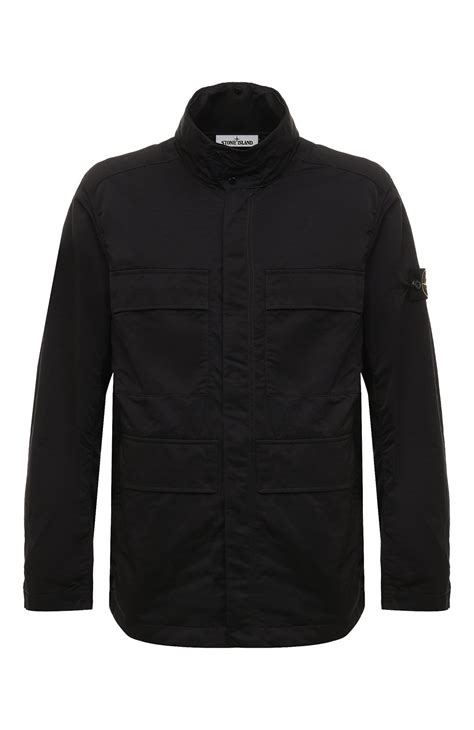 Мужская черная куртка Stone Island купить в интернет магазине ЦУМ арт 781542730