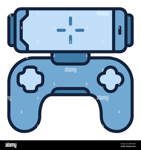 Smartphone Controller Vector Gaming Device With Phone Concept Colored Icon Or Design Element