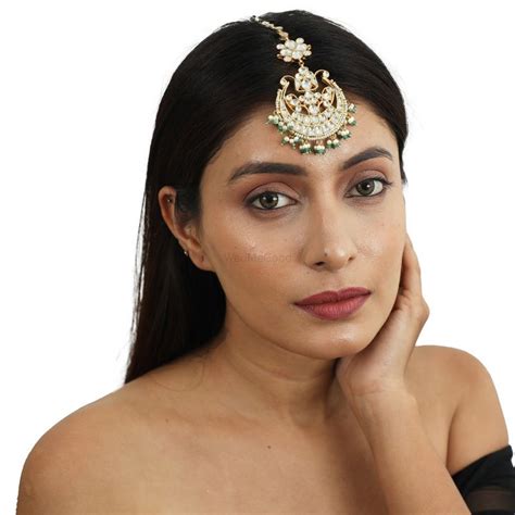 Riana Tikka Jewellery White Stone Tikaa