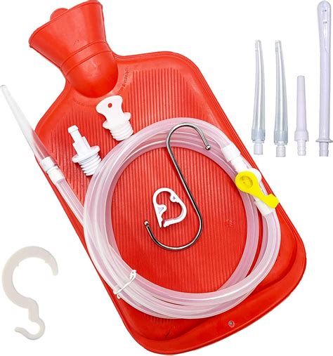 Jzcxword Enema Bag Kit For Colon Cleanse 63ft Silicone