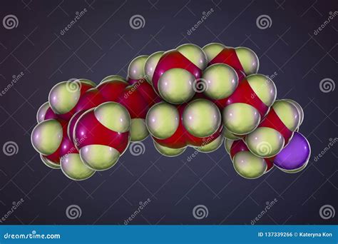 Calcidiol Molecule Active Form Of Vitamin D3 Stock Illustration