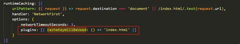 How Does Networkfirst Cache Index Html To Support Html History Mode