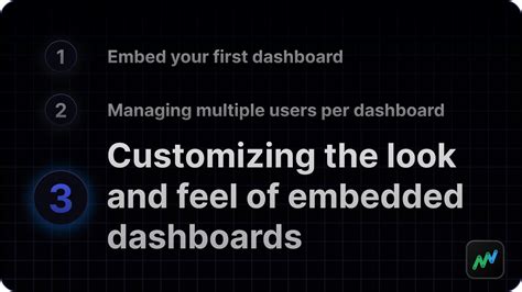 Customising The Look And Feel Of Embedded Dashboards