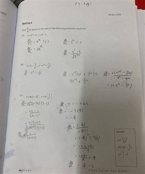 Parametric Differentiation