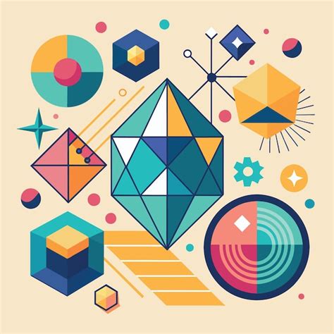 Abstract And Vector Basic Shapes Collection Geometric Formal Shape