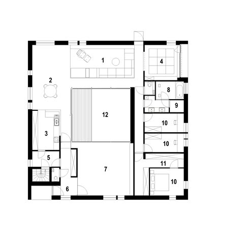 Square House Floor Plan