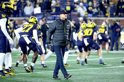 Jim Harbaugh Facing Multi Game Suspension As Michigan Considers Legal