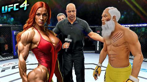 Old Bruce Lee Vs Red Haired Evil Ea Sports Ufc Youtube