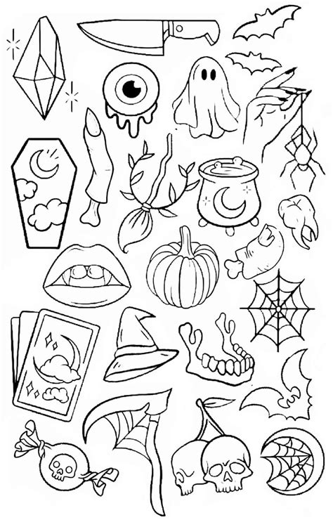 Pin By Amber Jaz Rogers On Tattoos Halloween Tattoo Flash Tattoo