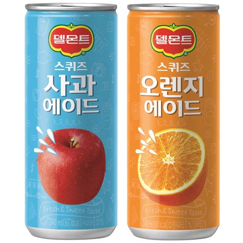 델몬트 스퀴즈 사과 오렌지 에이드 240ml X 30 X 2팩 코스트코 코리아
