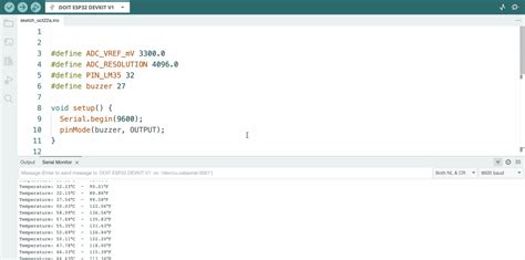 Esp32 Lm35 Temperature Sensor