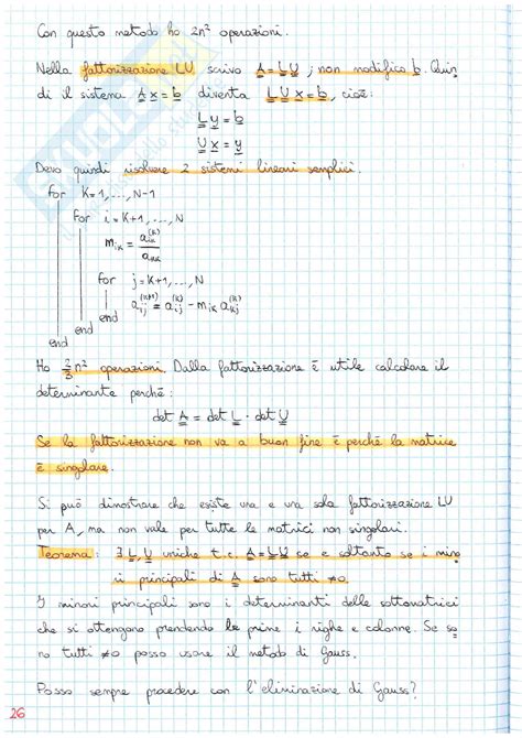Concetti Appunti Di Analisi Numerica