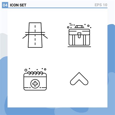 4 Thematic Vector Filledline Flat Colors And Editable Symbols Of Bridge