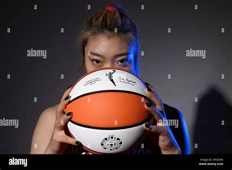 Washington Mystics Guard Li Meng 3 Poses For A Photograph During An