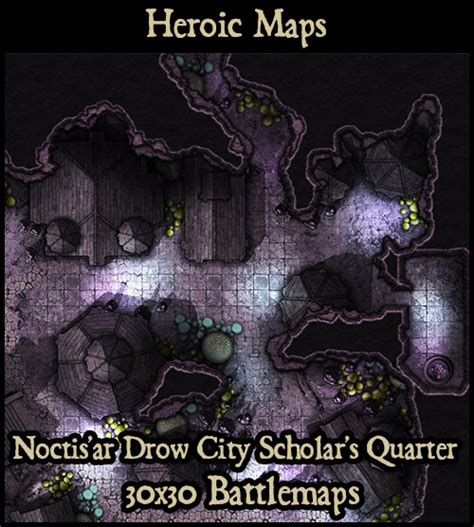 Heroic Maps Noctisar Drow City Scholars Quarter Heroic Maps