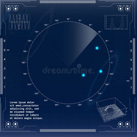 Radar Screenfuturistic User Interface Stock Illustration