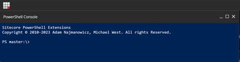 How To Use PowerShell Console In 10 3 Sitecore Stack Exchange