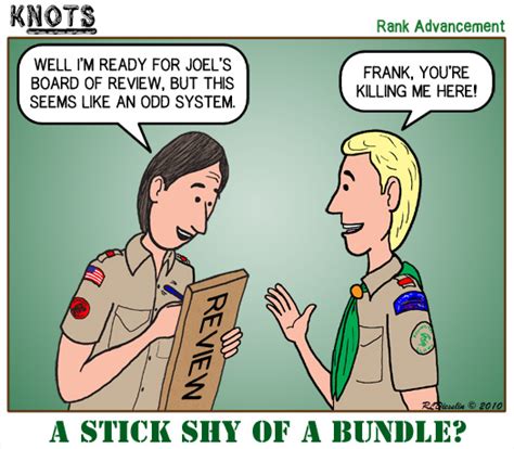 U S Scouting Service Project Knots Cartoon January 2010