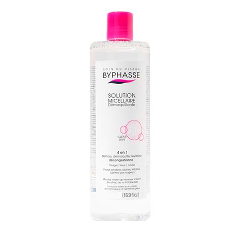 Agua Micelar Desmaquillante Pieles Sensibles Byphasse 500 Ml