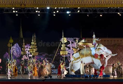 Khon Performing Arts Show Classic Thai Dance Editorial Stock Image