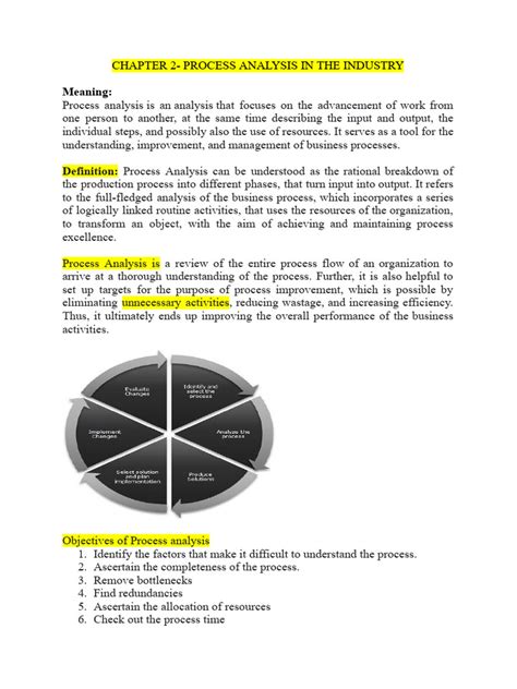 Process Analysis In Industry Pdf Business Process Analysis